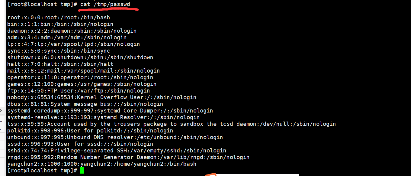 Linux操作练习（二）_centos 7 默认 passwd 文件内容文本版-CSDN博客