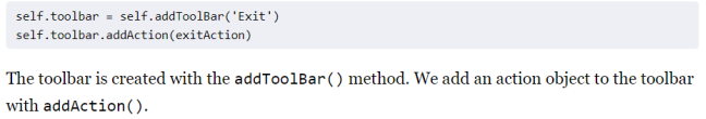 PyQt5教程 (结合designer使用）--- (三）Menus and toolbars_pyqt5里的toolbar函数-CSDN博客