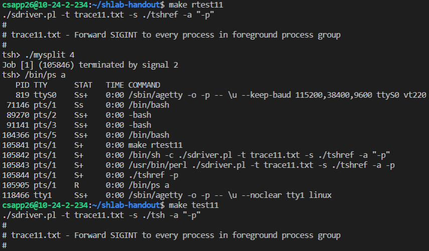 CSAPP shelllab实验_csapp:shelllab实验-CSDN博客