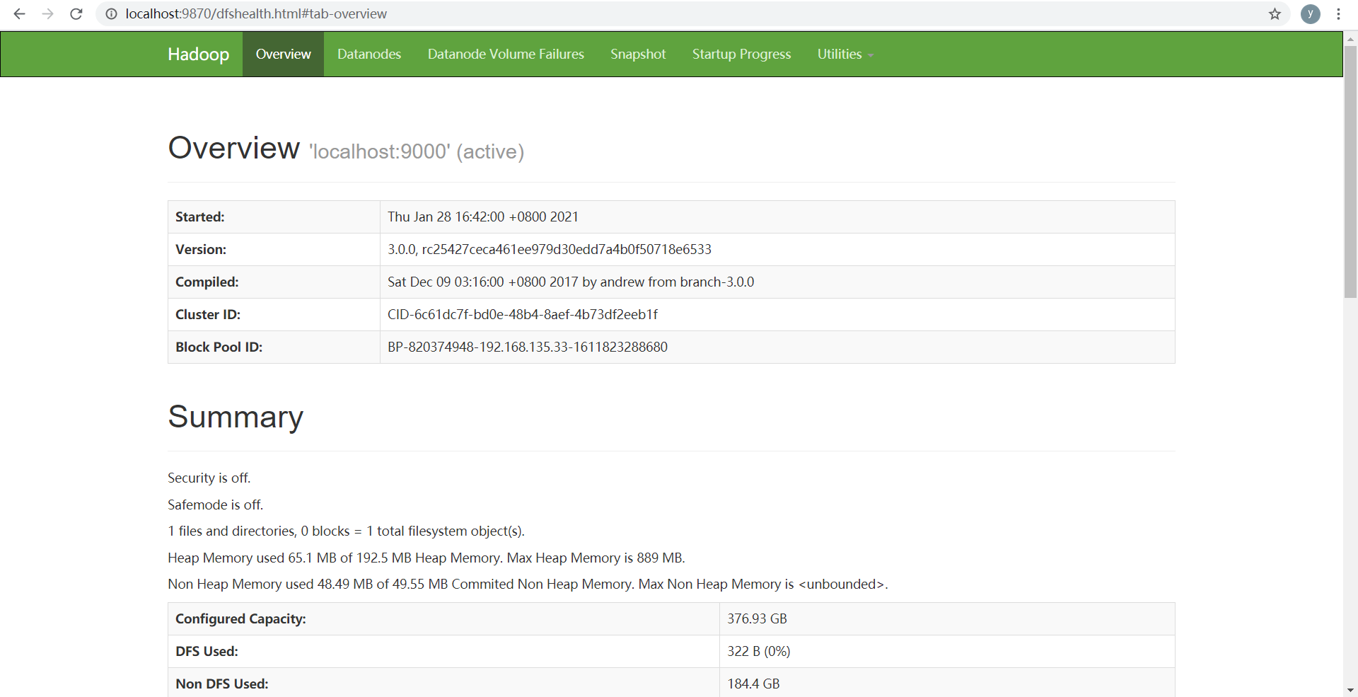 window10 部署 Hadoop3.0.0_对应hadoop3.0.0版本的winutils.exe-CSDN博客