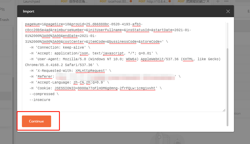Postman使用Chrome的Copy as cUrl（bash）发送请求_chrome copy as curl-CSDN博客