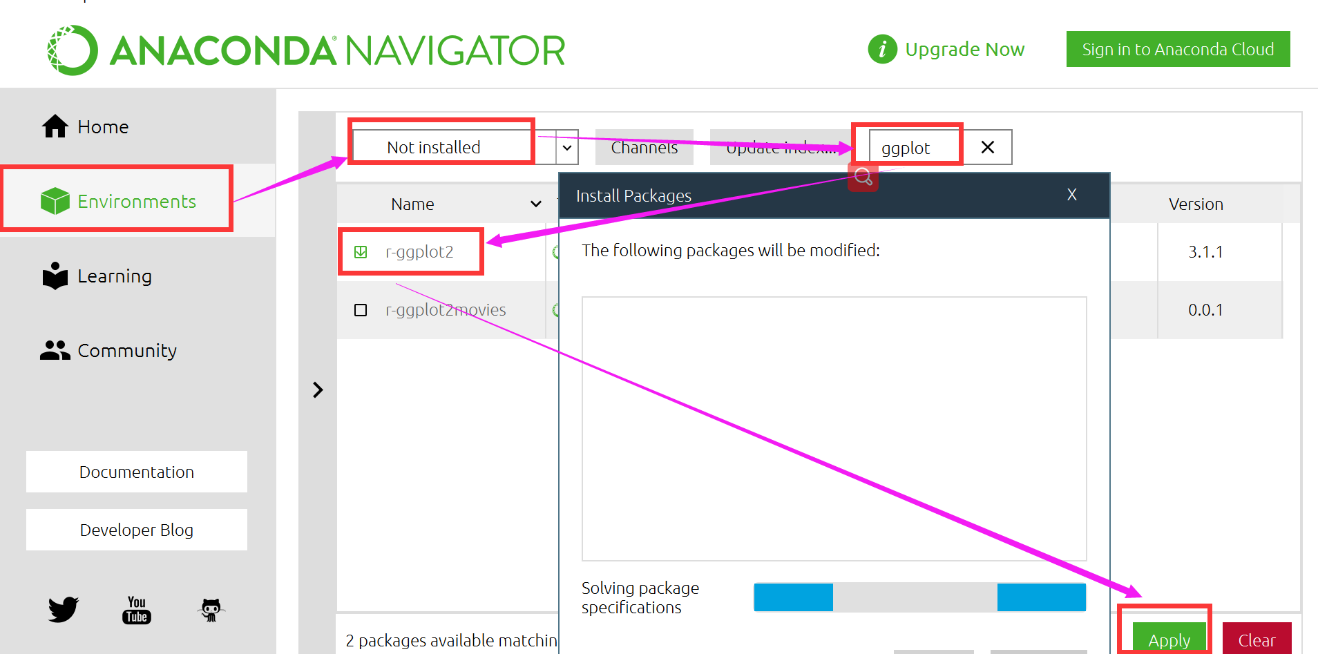使用anaconda软件安装ggplot包_anaconda下没有ggplot-CSDN博客