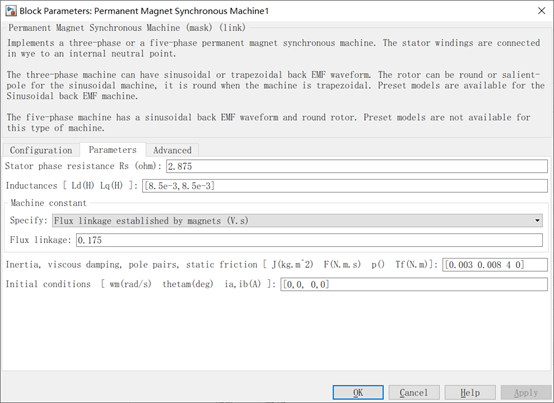 【Matlab/Simulink】PMSM模块_stator phase resistance rs-CSDN博客