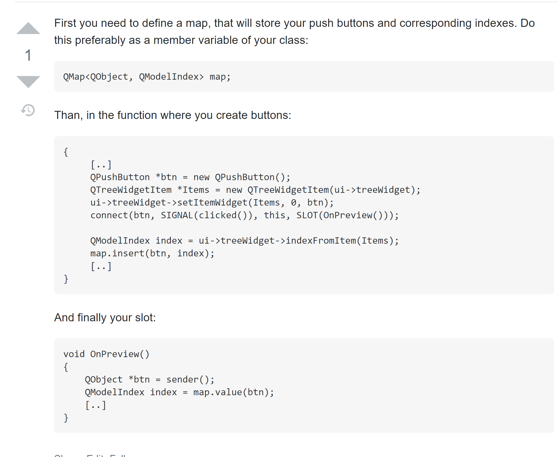 QTreeWidgetItem添加了button，当button被点击后，如何索引到QTreeWidgetItem的Index?_qtreewidgetitem里某一列添加按钮-CSDN博客