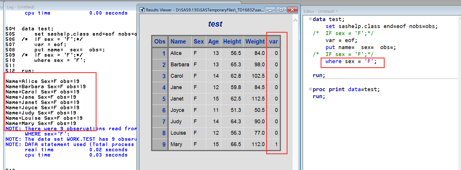 SAS初学者笔记---005---数据的分割及选择_sas eof-CSDN博客