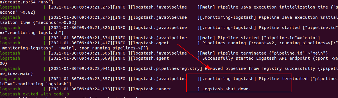 docker-compose logstash - Pipeline has terminated_pipeline terminated {"pipeline.id ...
