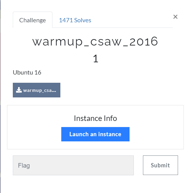 [BUUCTF-pwn]——warmup_csaw_2016-CSDN博客