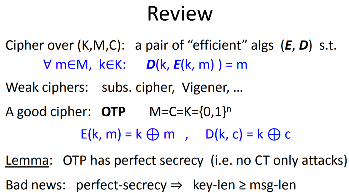 密码学 (cryptography I - Dan Boneh)【二】Stream ciphers_one time pad五元组-CSDN博客