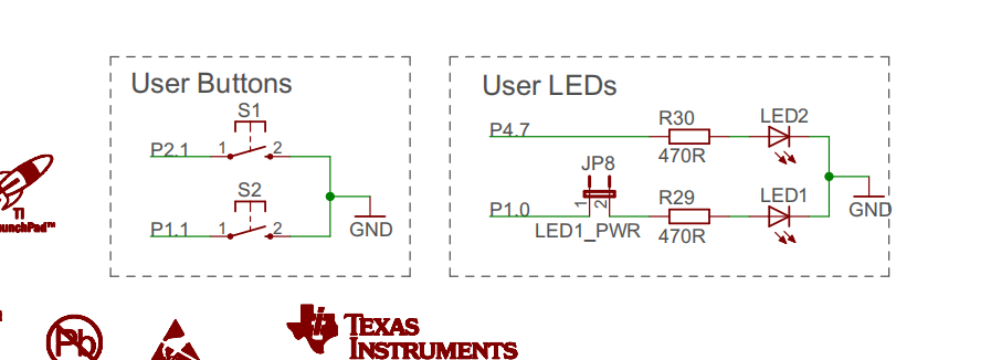 MSP430 MSP430单片机输入/输出模块 通用I/O端口GPIO LED&按键_msp430.h在哪-CSDN博客