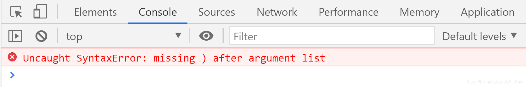 Js中uncaught Syntaxerror Missing After Argument List Pagejs Missing