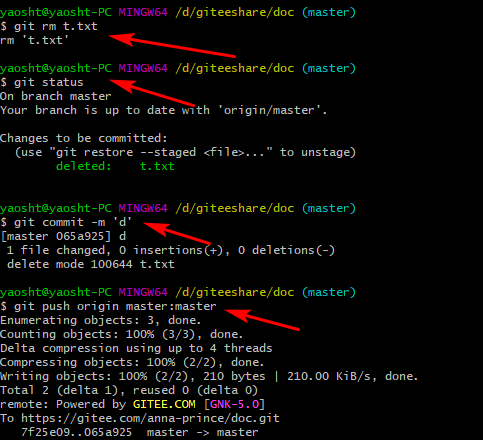 GIT基本快照命令之git-rm_git rm 通配符-CSDN博客