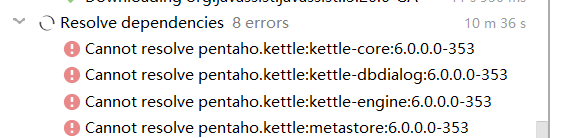 idea maven 引用pentaho.kettle 一直失败_could not find artifact pentaho-kettle:kettle-core-CSDN博客