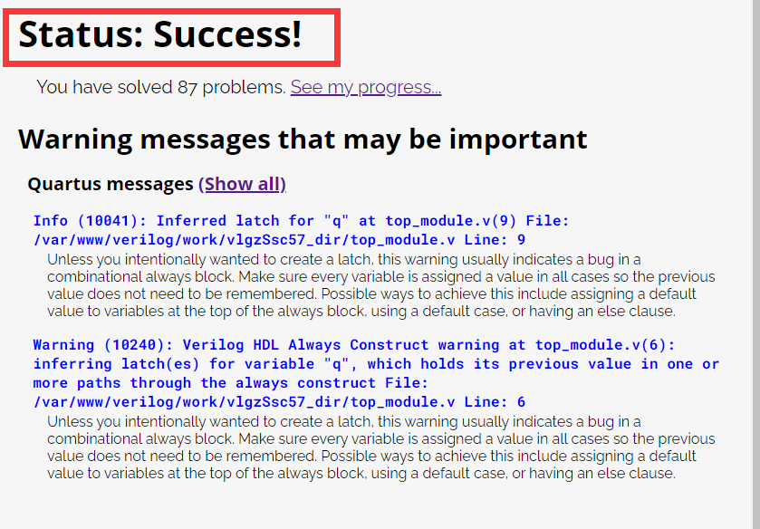 verilog练习：hdlbits网站上的做题笔记（5）_couldn't implement registers for assignments on th-CSDN博客