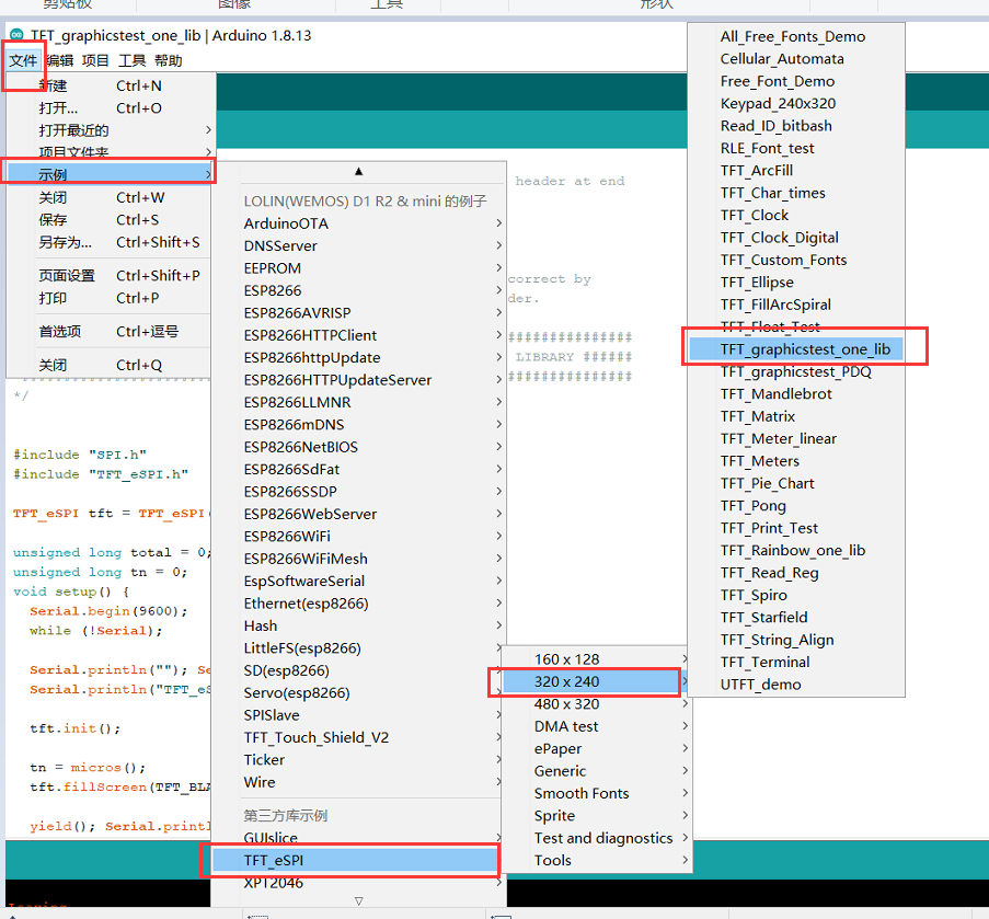 ESP8266/ESP32/nodeMcu/wemos D1 MINI开发板用TFT_eSPI库驱动ST7789（240*240）TFT显示屏_esp8266minitft-CSDN博客