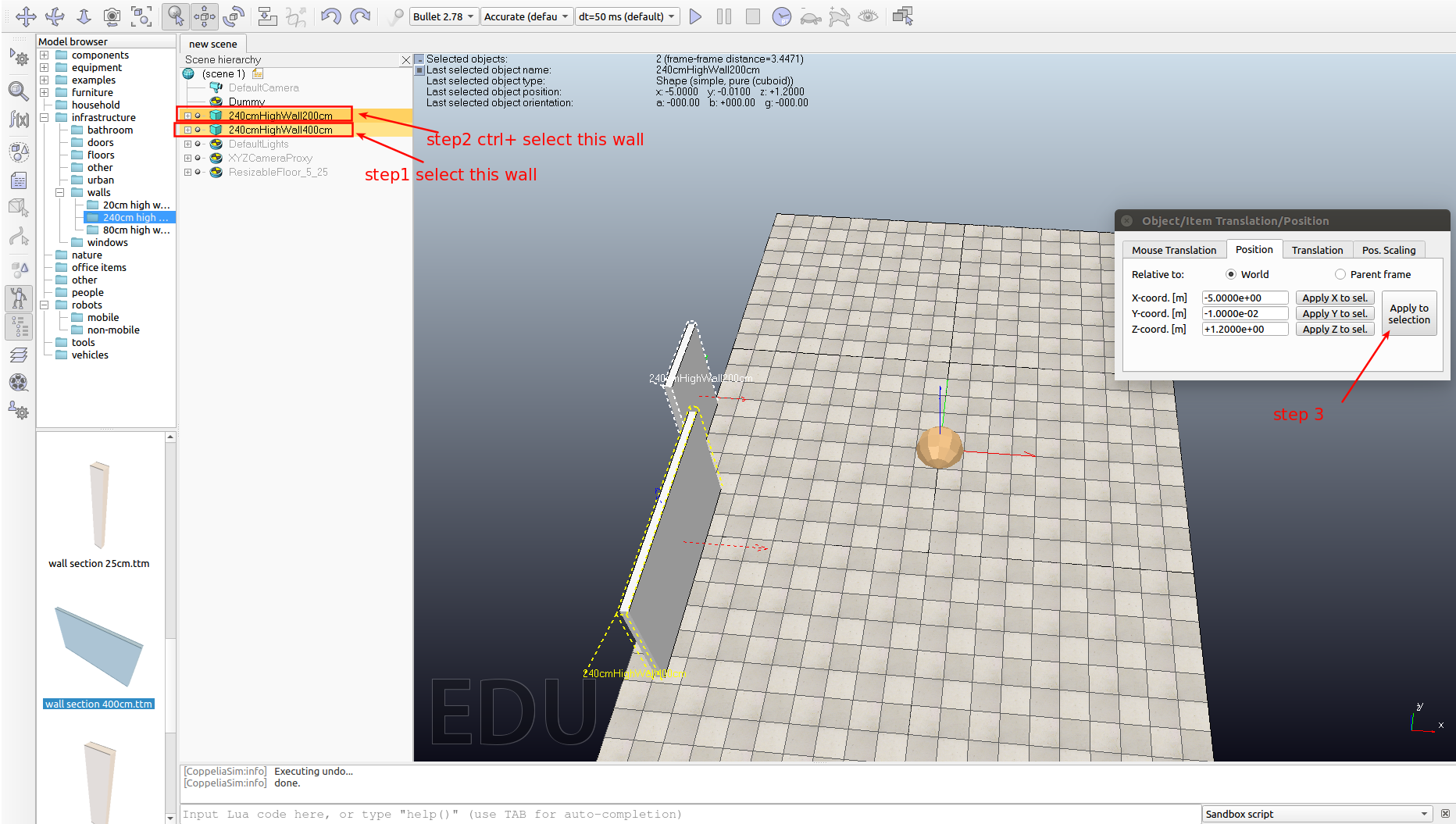 CoppeliaSim学习笔记之仿真环境与小车模型的搭建_coppeliasim学习心得-CSDN博客