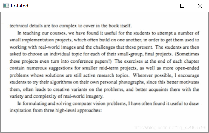 Opencv Python 基于仿射变换进行图像倾斜矫正 实例练习 (超详细备注) Python Opencv图像角度倾斜矫正 Csdn博客