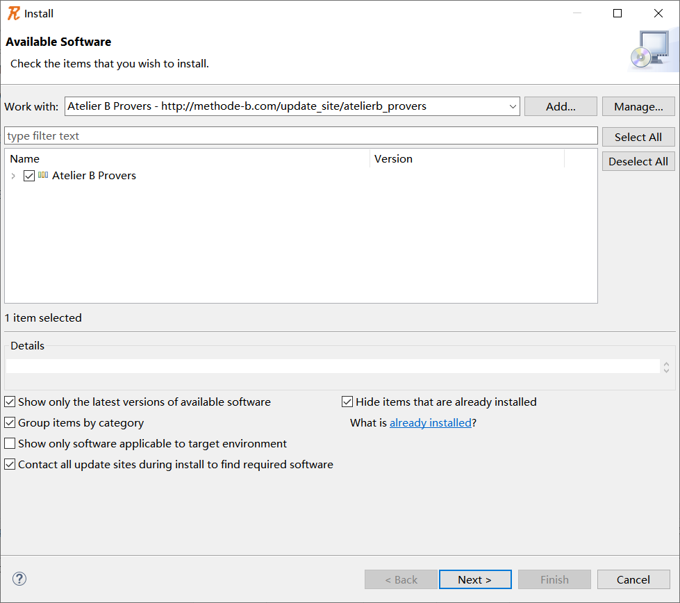 Event-B建模（二）——Rodin安装，插件安装_rodin安装插件失败-CSDN博客