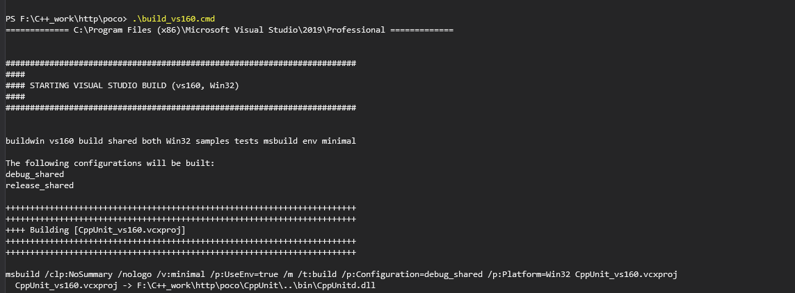 【Poco学习笔记】Poco库win10下编译（超详细，小白都能看得懂）_poco windows编译-CSDN博客