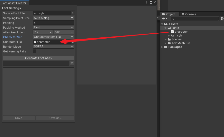 【游戏开发实战】手把手教，unity使用textmeshpro显示字体 Unity如何导入ttf字库 Csdn博客