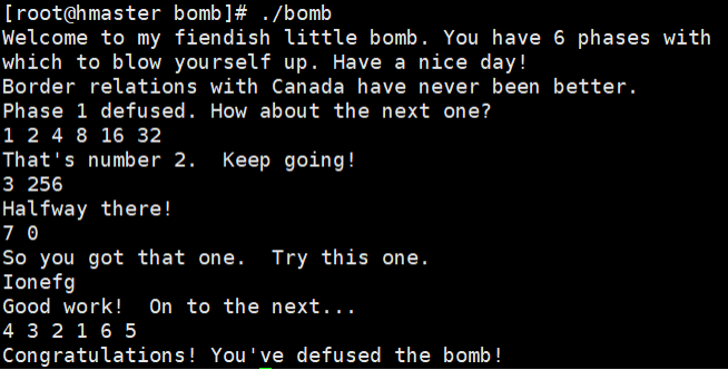 CSAPP 二进制炸弹实验 Bomb Lab_0x0000000000400f60 : cmp $0x1,%eax-CSDN博客