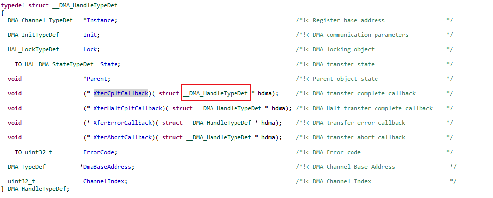 hal库 从HAL_StatusTypeDef HAL_UART_Transmit_DMA(...)到__weak void HAL_UART_TxCpltCallback(...)_set ...