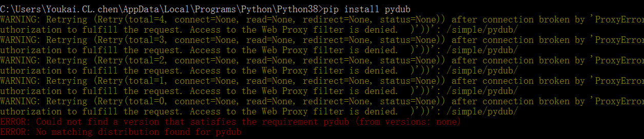 【音频分离】python包安装方法以及音频分离_from pydub.generators import silence-CSDN博客
