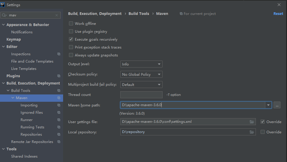 Windows10下安装Maven IDEA配置_idea maven jvm-CSDN博客