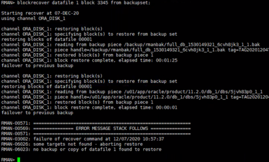 某项目一则Oracle数据坏块修复全过程_一次逻辑坏块恢复过程-CSDN博客