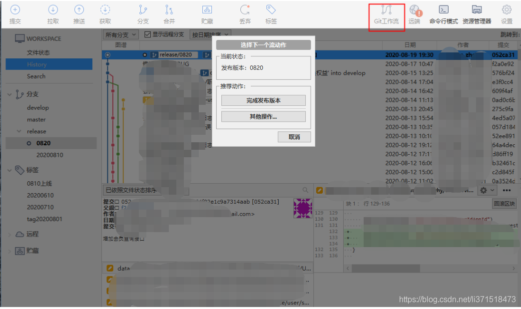 Sourcetree Gitflow 使用五 Release版本打tag Sourcetree怎么打tag Csdn博客