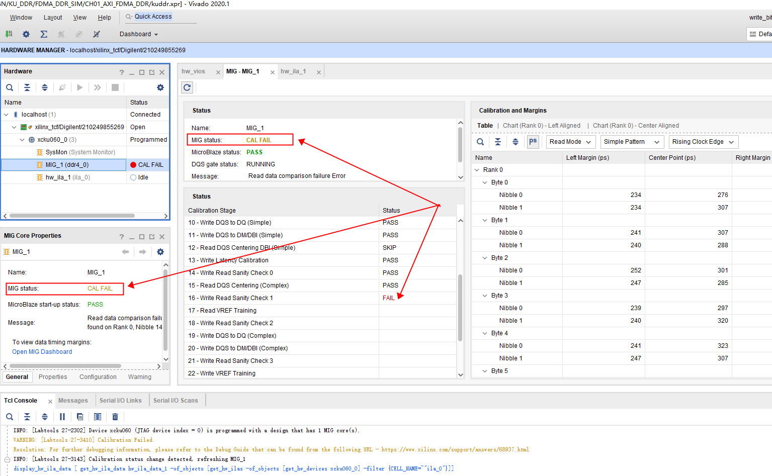 KU FPGA DDR4 SDRAM仿真/板卡测试_mig invalid core-CSDN博客