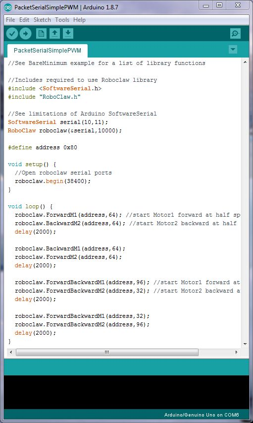 RoboClaw的简单Arduino控制-CSDN博客
