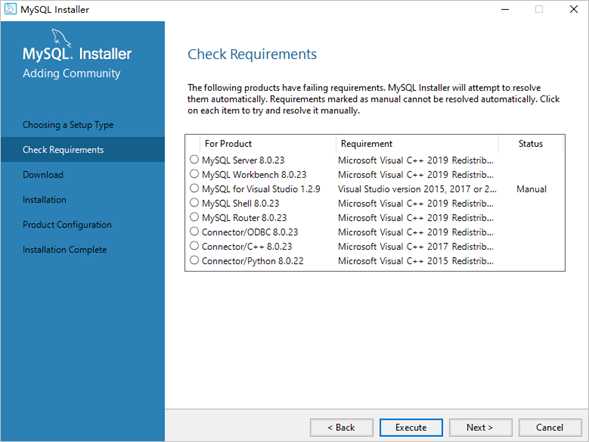 MySQL安装和配置_mysql check requirement excute-CSDN博客