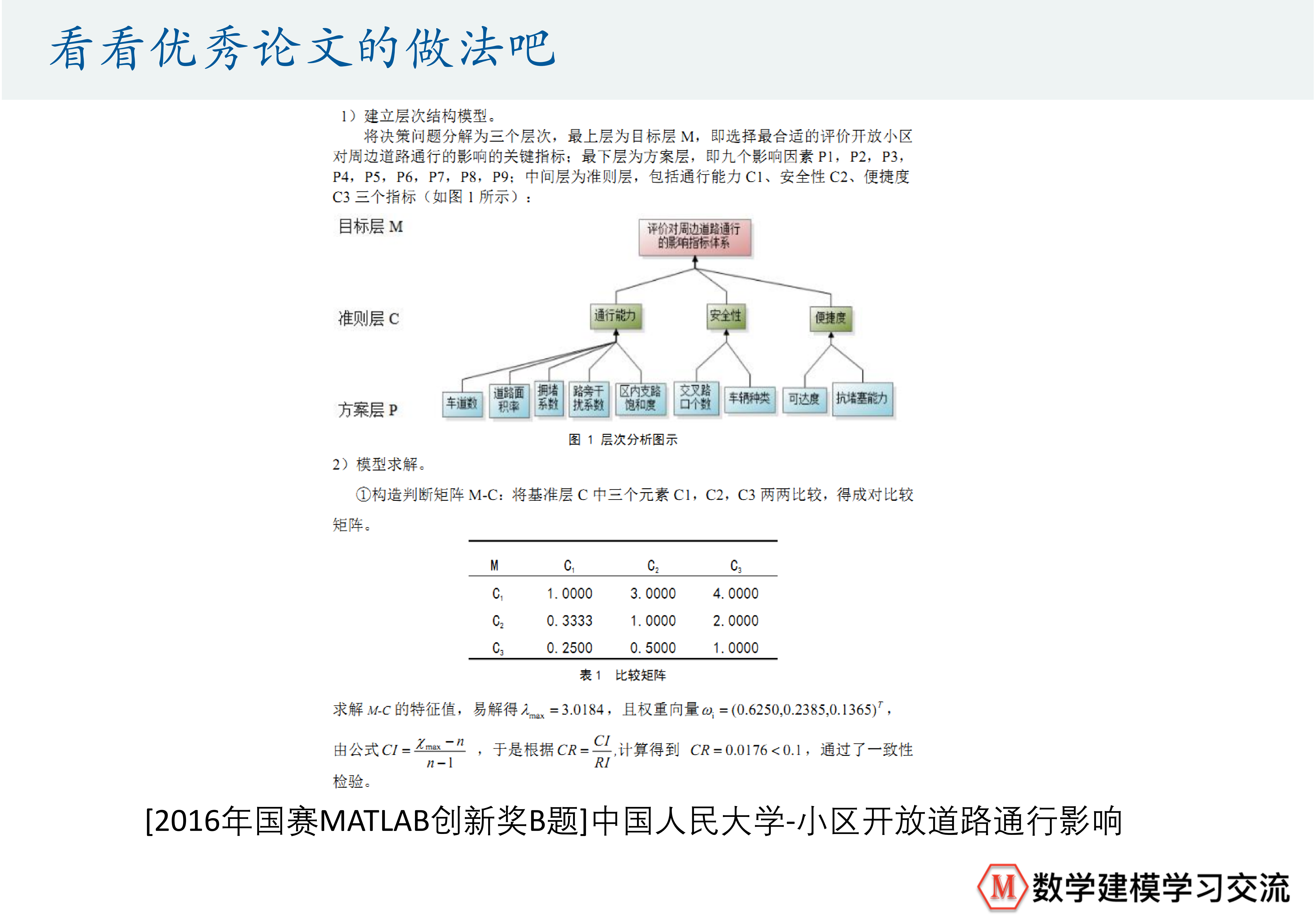 【01】层次分析法：01 层次分析法模型讲解层次分析法 打分表 Csdn博客