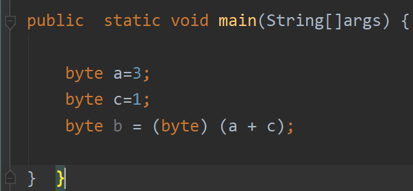 Error:(8, 14) java: 不兼容的类型: 从int转换到byte可能会有损失_java.lang.integer cannot be cast to java.lang.byte ...