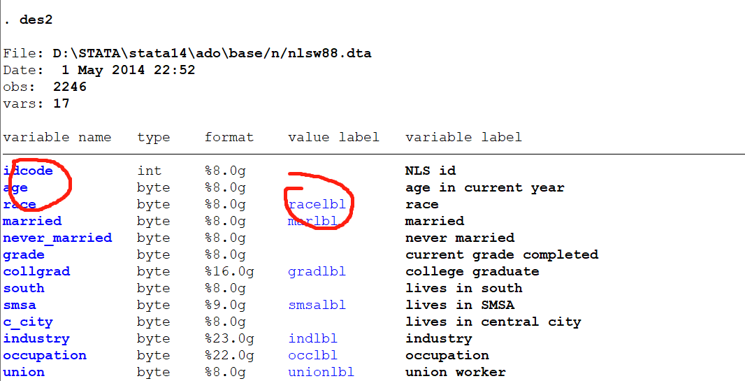 STATA学习笔记： 变量_stata定义变量-CSDN博客