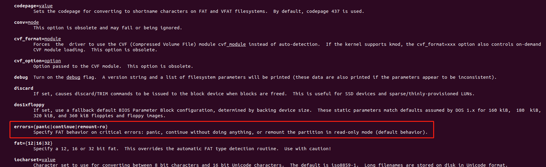 Linux下fat32文件系统变为只读_fat32 只读-CSDN博客