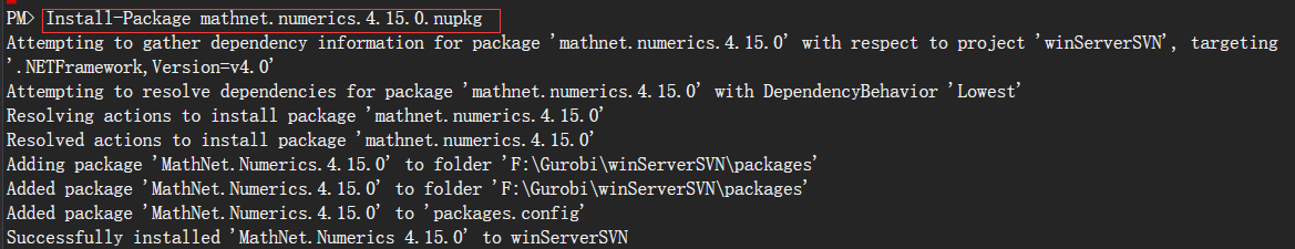必备技能15：VisualStudio2015为C#安装mathnet.numerics包_无法安装程序包“mathnet.numerics 5.0.0”。你正在尝试将此程序包安装到目标为 ...