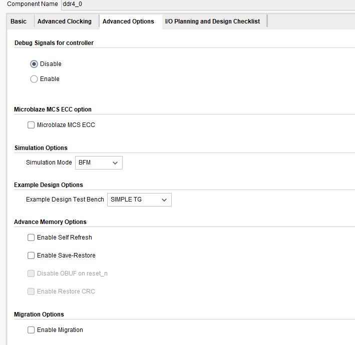KU FPGA DDR4 SDRAM仿真/板卡测试_mig invalid core-CSDN博客