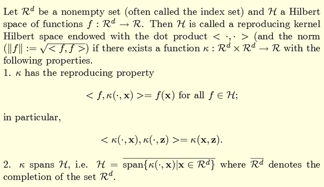 再生核希尔伯特空间（Reproducing Kernel Hilbert Space）-CSDN博客