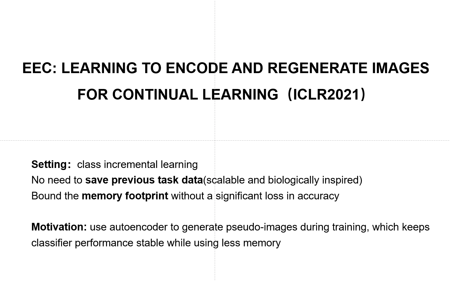 EEC: LEARNING TO ENCODE AND REGENERATE IMAGES FOR CONTINUAL LEARNING-CSDN博客