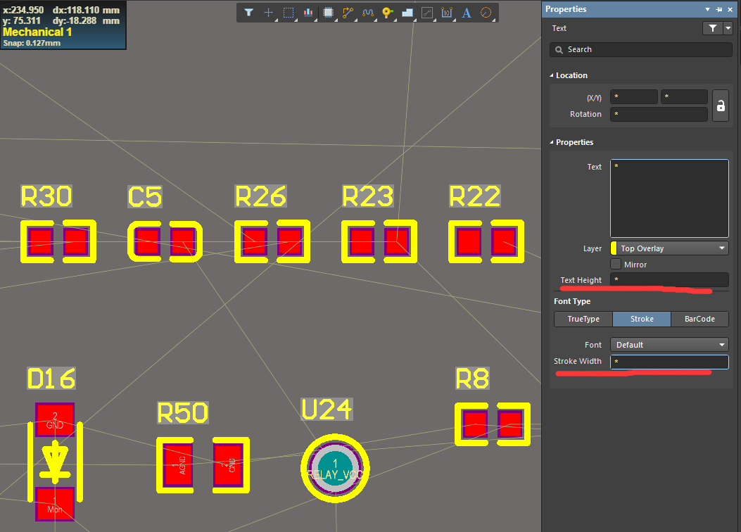 ad18统一修改PCB上全部字符的大小_ad18整体改字体大小-CSDN博客