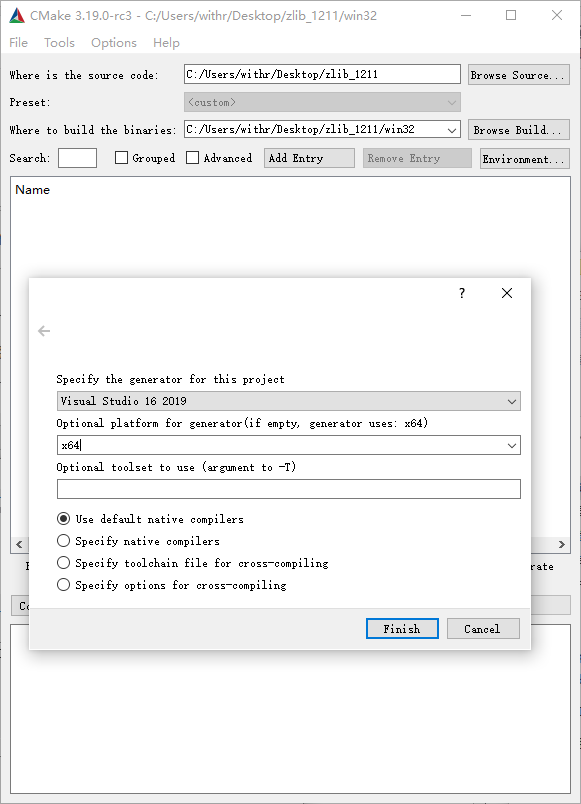 Windows下ZLib的编译（使用VS2019）_windows zlib.h-CSDN博客
