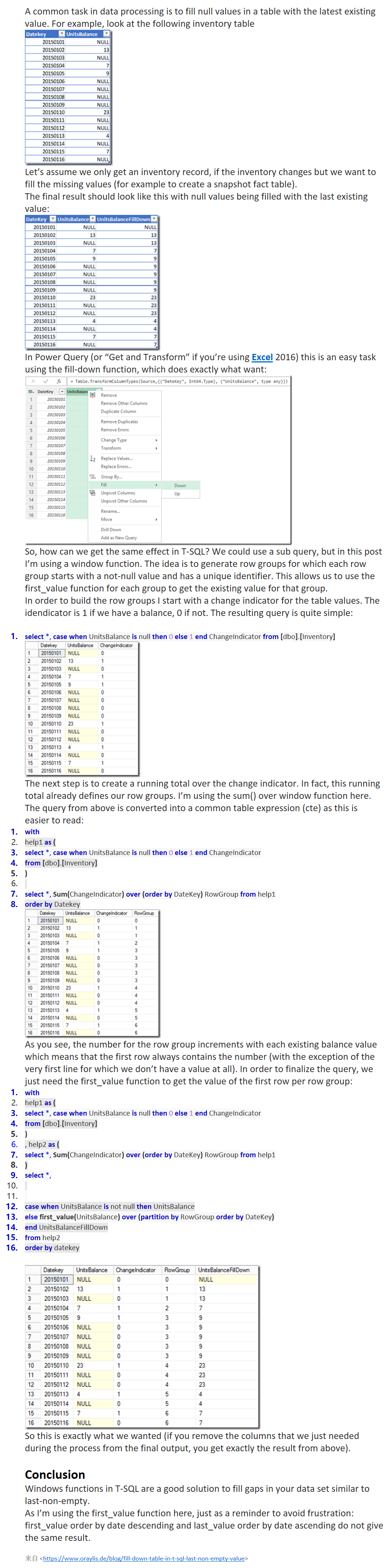 SQL 实现向下填充的功能_sql向下填充前一个数值数据-CSDN博客