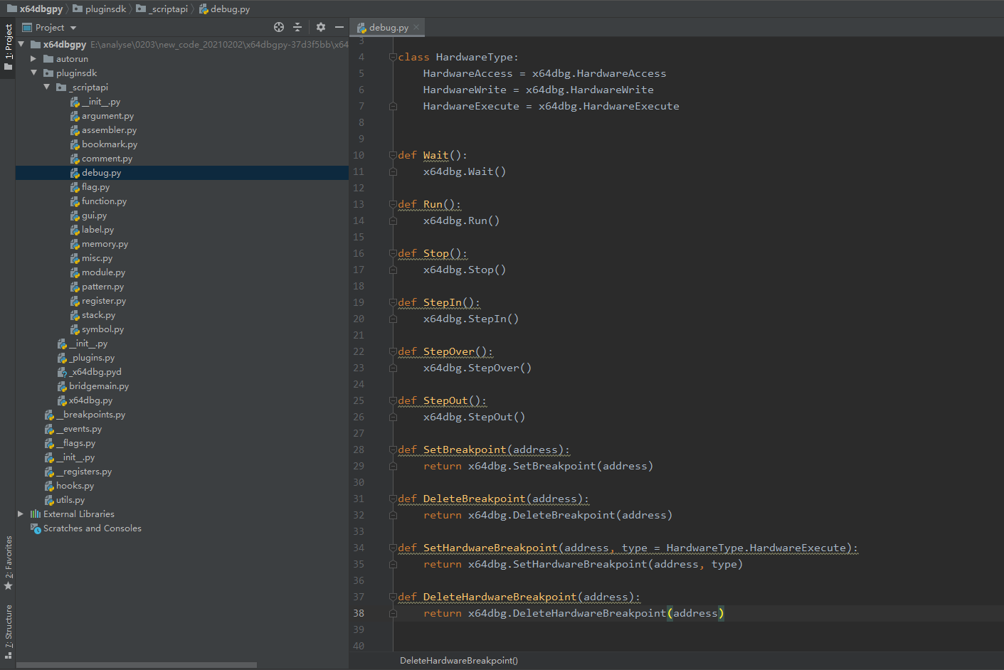 x64dbgpy安装及动态函数名称获取_x64dbg搜api函数-CSDN博客