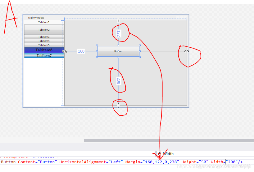Margin在wpf中的用法wpf Margin Csdn博客