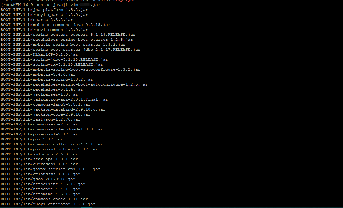 服务器中查看jar包配置文件_vim查看jar文件内容再查看-CSDN博客