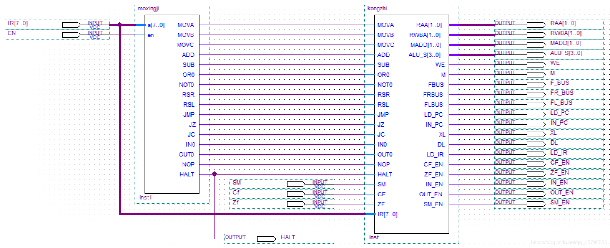 (萌新的数电学习)用vhdl语言设计cpuvhdl Cpu Csdn博客