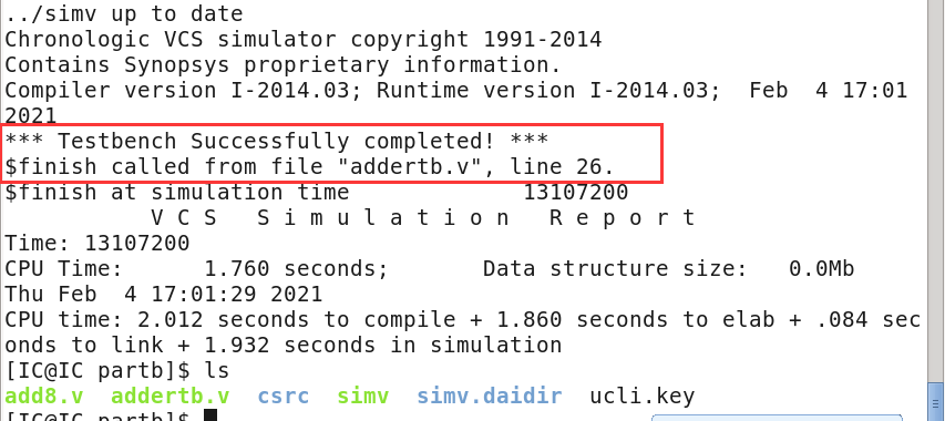 VCS练习：VCS Simulation Basics_simv up to date-CSDN博客
