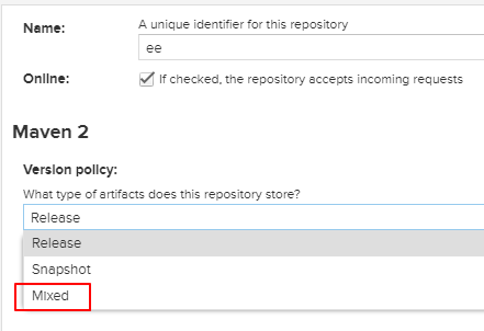nexus仓库 执行mvn mvn deploy 报错400 Repository version policy_status: 400 repository version policy ...